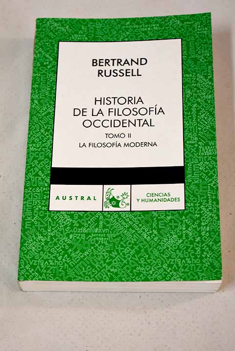 Historia de la filosofía occidental, tomo 2. La filosofia moderna ...